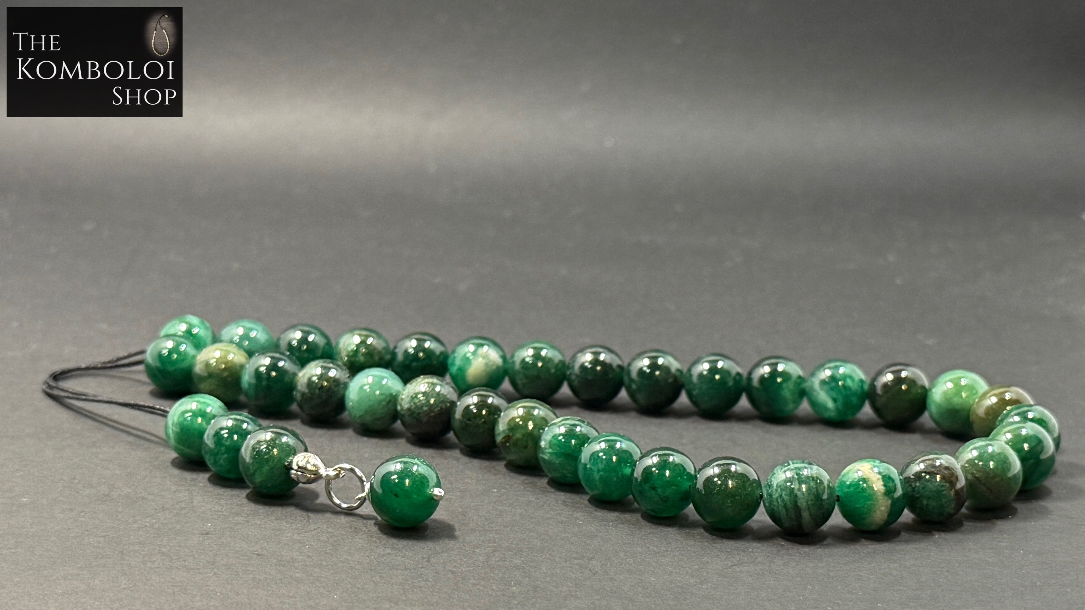 Emerald 33 Bead Komboloi / Worry Beads – The Komboloi Shop